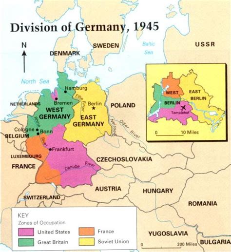Mapa Para Imprimir De Alemania Mapa De Alemania División Alemana En
