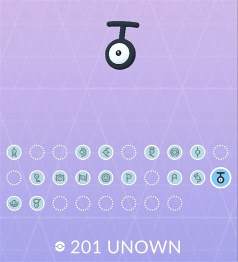 Shiny Unown Pokemon