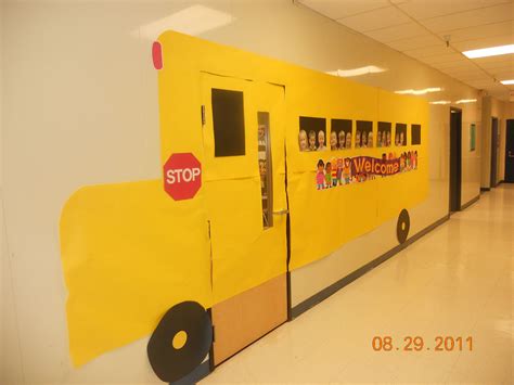 Bus Door Decoration Ideas Yellow School Bus Decoration School Bus