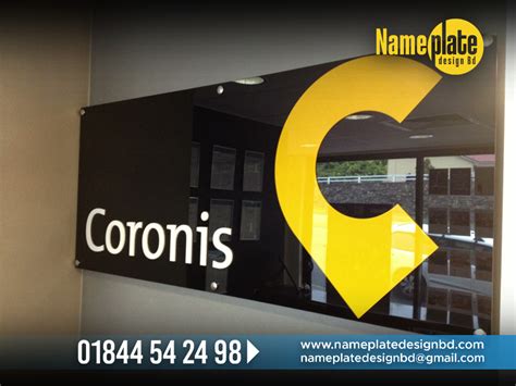 Cornis Logo Name Plate With Glass Name Plate Signage Name Plate Bd
