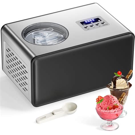 2l Ice Cream Maker With Compressor No Pre Freezing Ice Cream Machine
