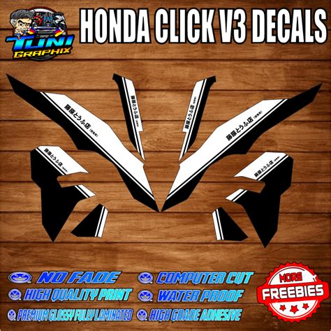 Honda Click V3v4 Initial D Japan Decals High Quality Printlaminated