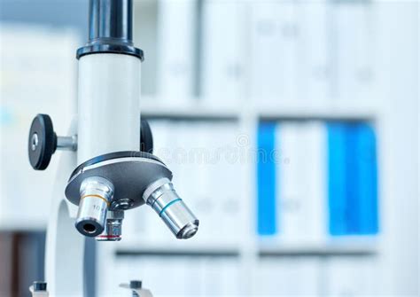 Lab Tools And Microscope For Medical Study Vaccine Development And