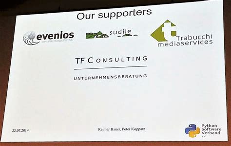 Europython 2014 Conference In Berlin Tf Consulting
