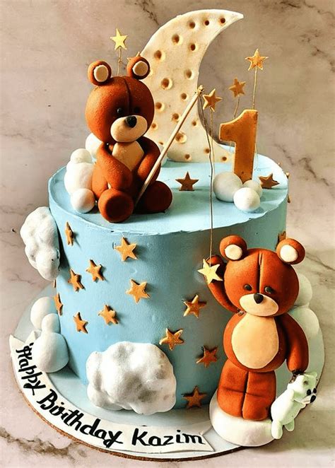 Teddy Birthday Cake Ideas Images Pictures