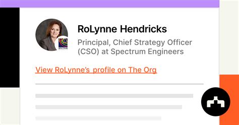 Rolynne Hendricks Principal Chief Strategy Officer Cso At Spectrum