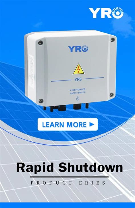 Firefighter Safety Switch Rapid Shutdown Manufacturer Yro
