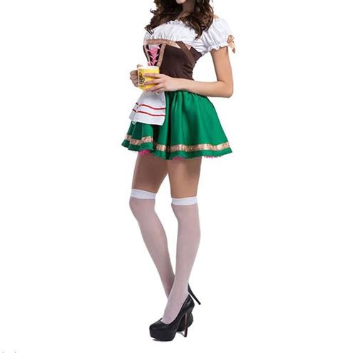 Halloween Germany Oktoberfest Beer Festival Women Cosplay Costume Fancy