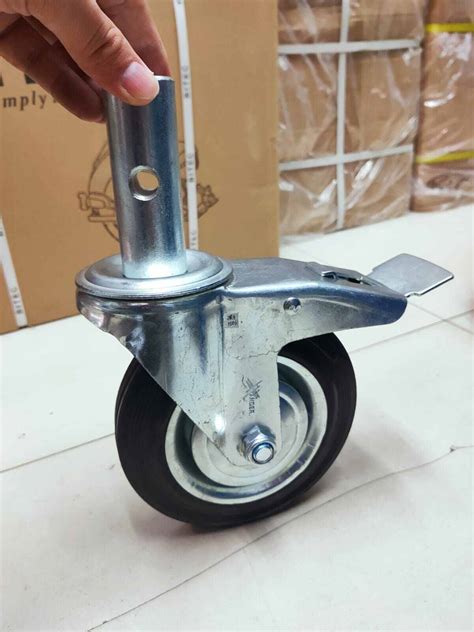 Roda Scafolding 6in Rem Roda Steger 6 Karet Roda Scaffolding Roda Stager 6inch Lazada Indonesia
