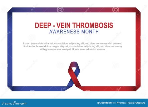 Deep Vein Thrombosis Awareness Month Background Cartoon Vector