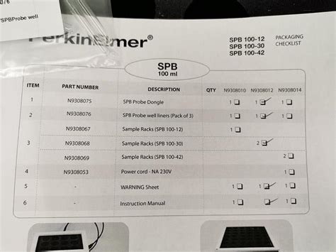 Used Perkin Elmer Perkin Elmer Spb 100 30 Sample Preparation Digest