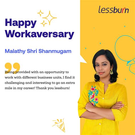 Lessburn Happy First Year Anniversary Malathy Sambu 🎊 Facebook