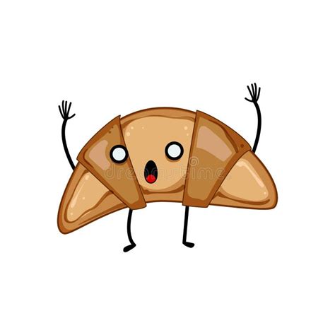 Breakfast Bread Character Cartoon Vector Illustration Stock Illustration Illustration Of Color