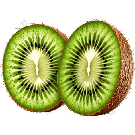 新鮮獼猴桃片卡通風格插畫圖案png元素素材免費下載 Pikbest