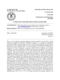 By Order Of The Air Force Instruction 64 105 By Order Of The Air