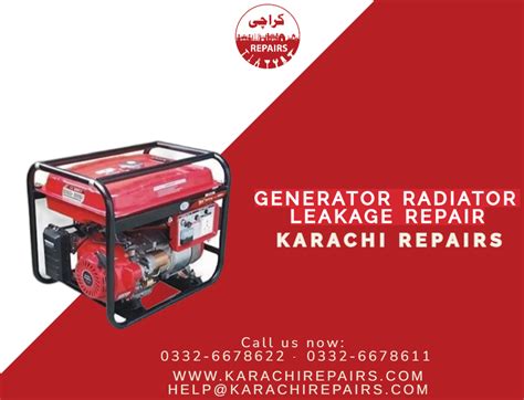 Generator Radiator Leakage Repair 0332 6678622 0332 6678611 247