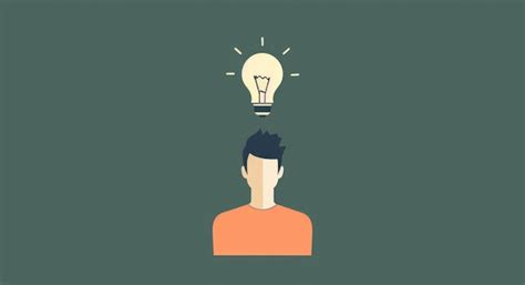 Premium Photo Silhouette Of A Thinker With A Bright Light Bulb Idea