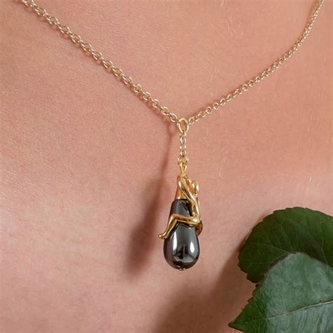Sylvie Monthule Gold Secret Passion Waist Chain With Hematite Pendant