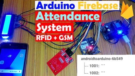 Arduino Firebase Database Babes Attendance System Using RFID GSM