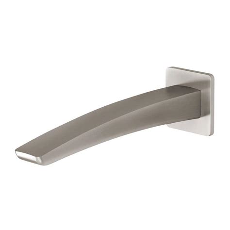 Phoenix Tapware Rush Basin Wall Outlet Brushed Nickel 180mm