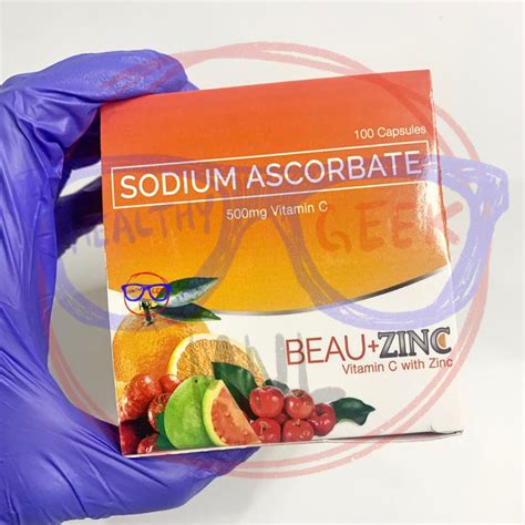 Pms Herbal Vitamin C With Zinc Sodium Ascorbate Beau Zinc 100