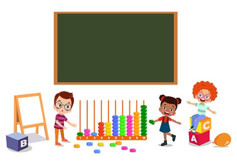 Ilustración De Ábaco Toy Para La Educación De Los Niños Y Más Vectores