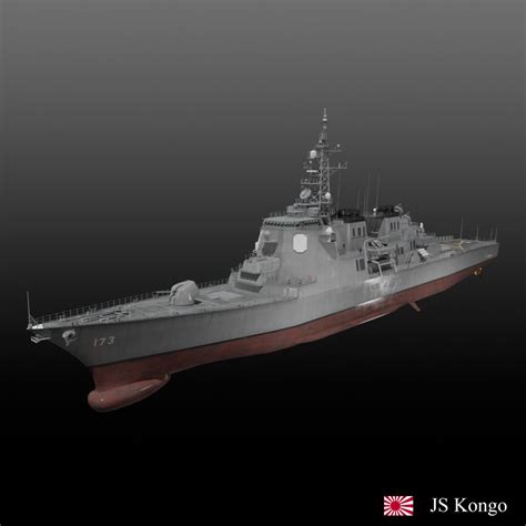 Js Kongo Ddg 173 Destructor Con Misiles Guiados Modelo 3d Descargar