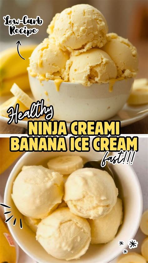Healthy Ninja Creami Banana Ice Cream Recipe Low Carb Ice Cream
