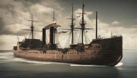 Premium Ai Image Old Ship