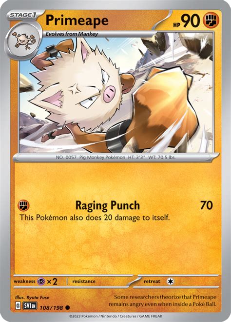 Primeape Evolution Chart