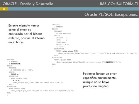 El Blog De Ricardo SB Oracle Repasando PL SQL