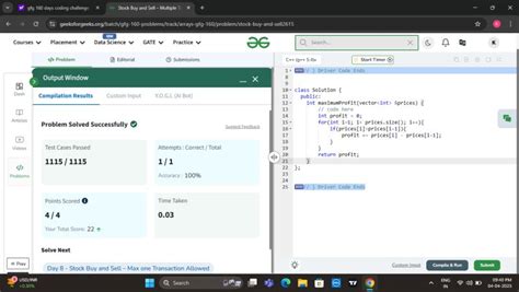 Gfg160 160daysofcode Geeksforgeeks Codingchallenge Problemsolving