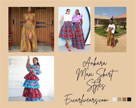 Stylish Ankara Maxi Skirt Styles 2025 Eucarl Wears
