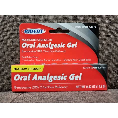 Iodent Oral Analgesic Gel 119g Shopee Philippines