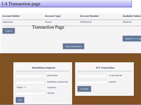 Java Project Report Online Banking System Ppt
