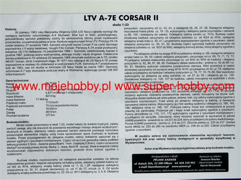 Ltv A 7e Corsair Ii Ms Model 034