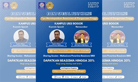 Ubsi Kampus Bogor Gelar Seminar Beasiswa Untuk Siswa Dan Calon Mahasiswa