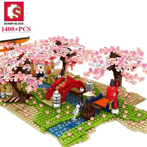 Sembo Blocks City Cherry Blossom Japanese Sakura Tree Lepin Lepin Store