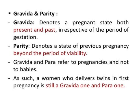 Gravida And Parity System Parity And Gtpal Psph