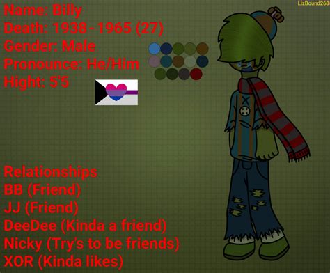 Billy Phantom Bb Headcanon Reference By L1zbound268 On Deviantart