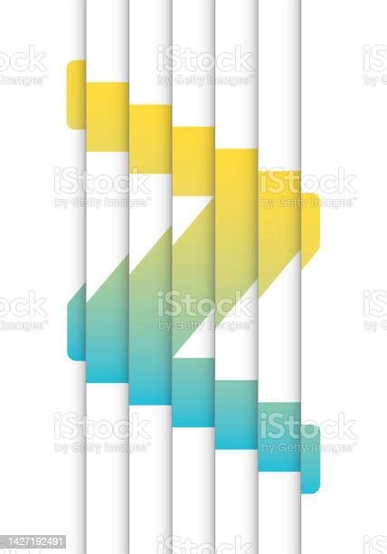 Contemporary Stylish Cut Slice Typography Vector Illustration Stock