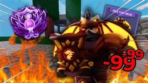 How Pros Use The Infernal Shielder Kit Roblox Bedwars Youtube
