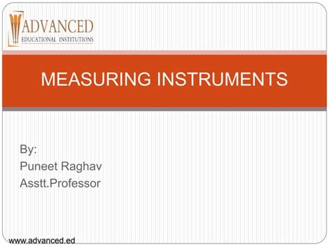 Measuring Instruments Ppt Pptx