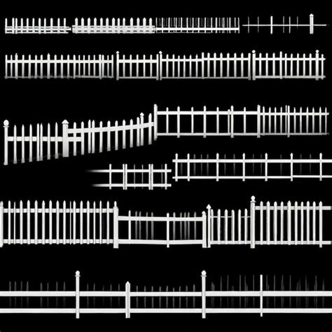 A Black And White Photo Of A Fence With A Fence In The Background
