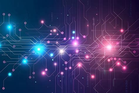 Premium Photo Network Abstract Background Technology Background