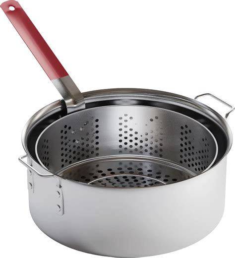 Stainless Steel Cooking Pot Deep Fryer With Basket Fry Pot