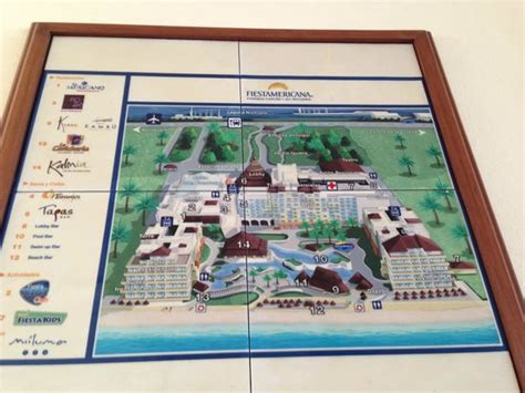 Fiesta Americana Condesa Resort Map Fiesta Americana Condesa Cancun