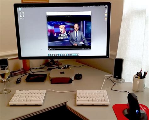 Mac Setup Desk Of A Software Developer And It Architect