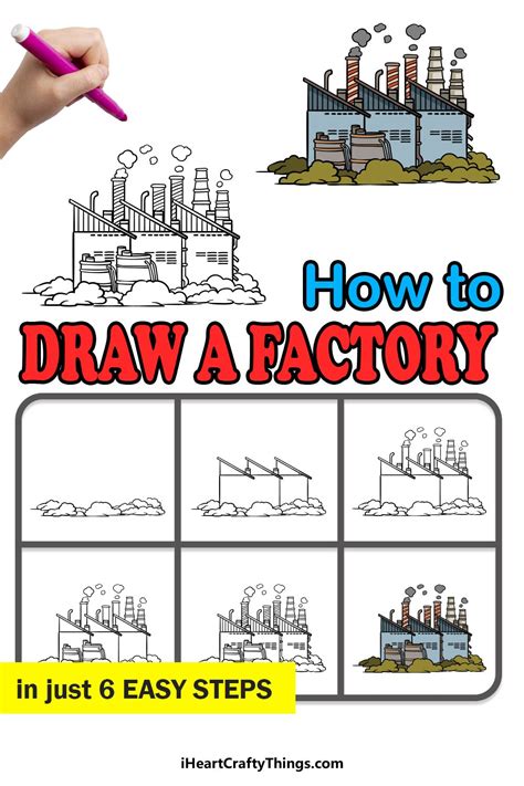 How To Draw A Factory A Step By Step Guide Sketchbook Ideas Inspiration Easy Doodles