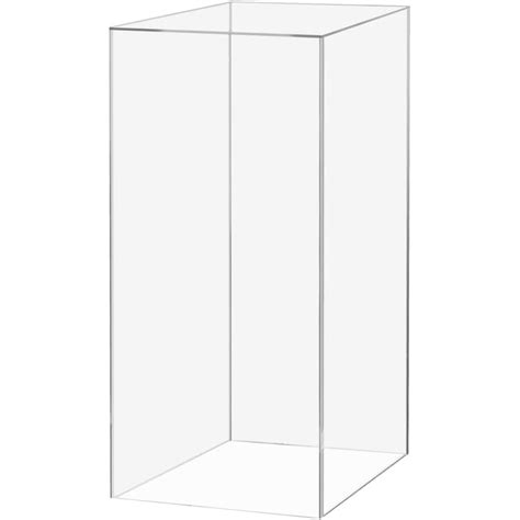 Marketing Holders Acrylic Display Riser Box 12 X 12 X 32 Tall Pedestal No Lid Art Stand